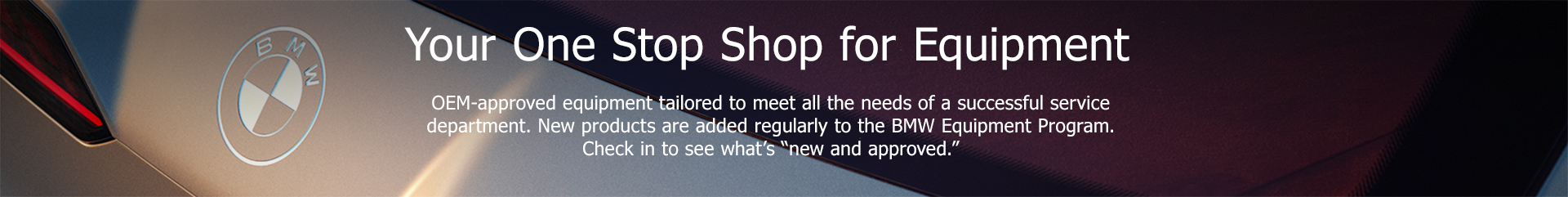 BMW Equipment Program